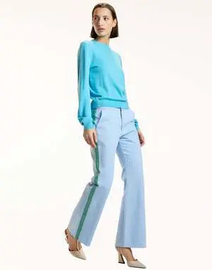 Cynthia Rowley Riley Side Stripe Cropped Flare