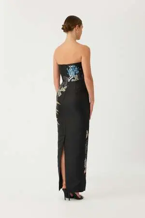 SAU LEE Ilsa Jacquard Gown
