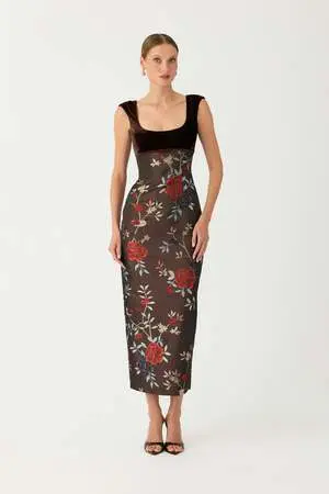SAU LEE Tove Jacquard Dress