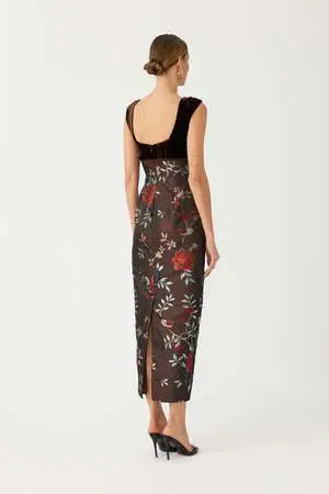 SAU LEE Tove Jacquard Dress