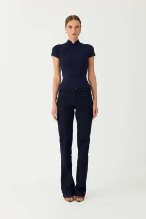 SAU LEE Evan Knit Top