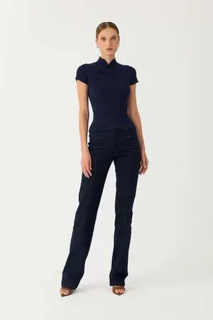 SAU LEE Evan Knit Top