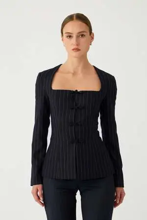 SAU LEE Romina Top - Navy