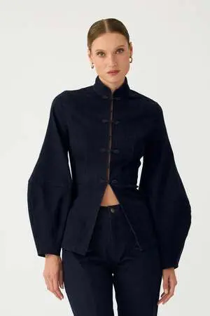 SAU LEE Issac Denim Shirt