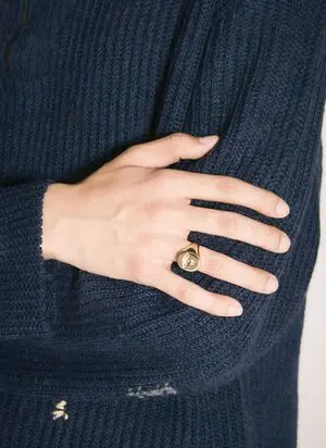 VIVIENNE WESTWOOD Vivienne Westwood Gold Tone Orb Debossed Seal Ring