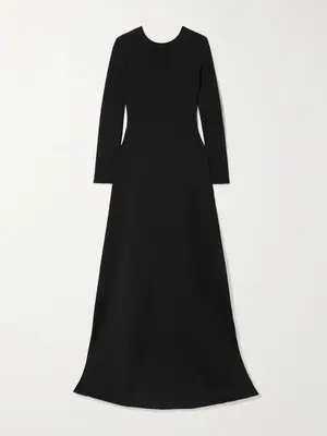 Bottega Veneta Compact Viscose Maxi Dress - Black