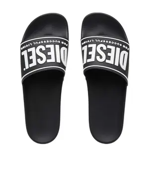 DIESEL® Sa-mayemi Cc Logo Embossed Pool Slides