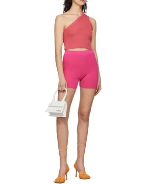 Jacquemus Asymmetric Knitted Cropped Top