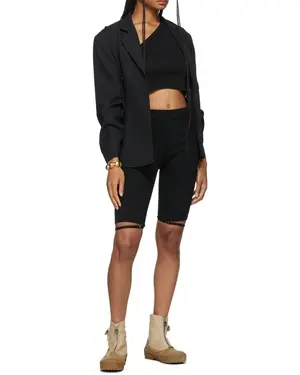 Jacquemus Asymmetric Knitted Crop Top