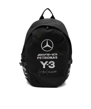 Y3 Logo-embroidered Backpack - Black
