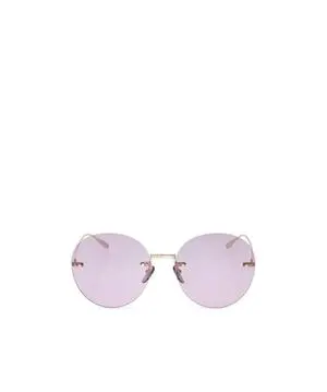 Gucci Round Frame Sunglasses - Purple