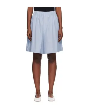 BASERANGE Striped Elasticated-waistband Shorts