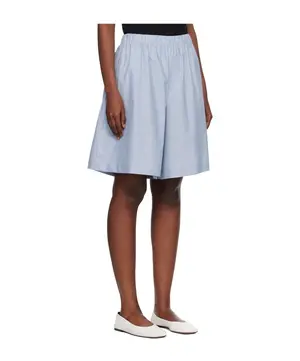 BASERANGE Striped Elasticated-waistband Shorts