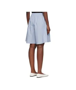 BASERANGE Striped Elasticated-waistband Shorts