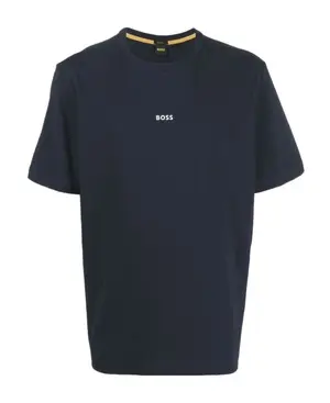 Hugo Boss Logo Printed Crewneck T-shirt - Black