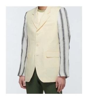 WALES BONNER Malick Cotton And Linen Blazer
