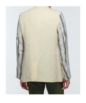 WALES BONNER Malick Cotton And Linen Blazer