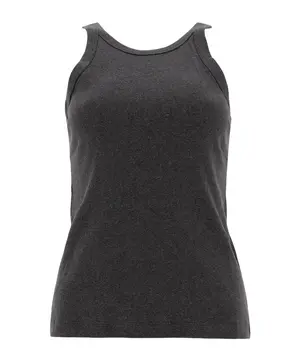 TOTEME Toteme Sleeveless Ribbed Tank Top Grey