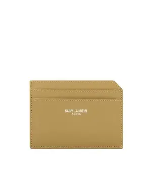 Saint Laurent Logo-print Leather Cardholder
