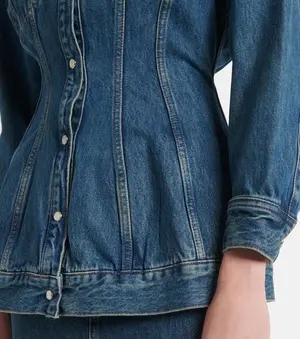 Wardrobe.NYC Denim Jacket With Nipped Waist