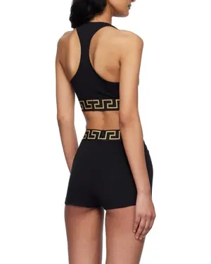 Versace Greca Border Scoop Neck Triangle Bra