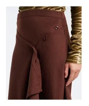 LEMAIRE Wool-blend Midi Skirt