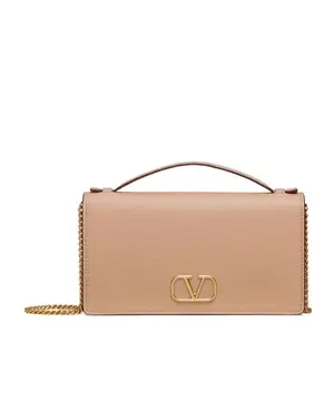 Valentino Garavani Vlogo Signature Foldover Top Clutch Bag