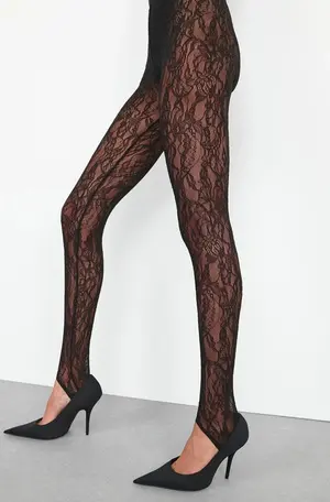 Wardrobe.NYC Lace Stirrup Leggings