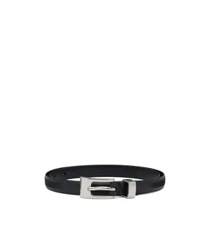 THE ROW Downtown Leather Belt - Black