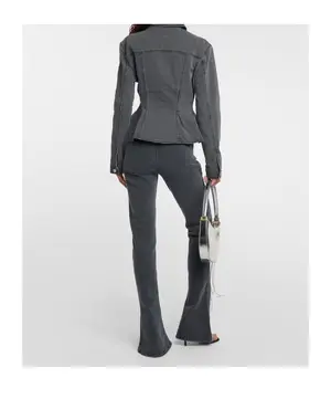 Magda Butrym Peplum Denim Jacket