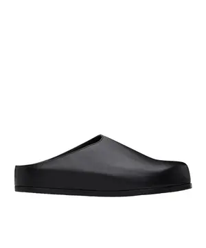 Studio Nicholson Round-toe Leather Slippers