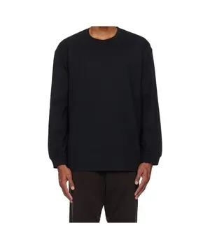 SKIMS Crew Neck Long Sleeve T-shirt - Black