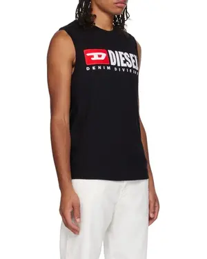 DIESEL® T-isco-div Logo Printed Tank Top