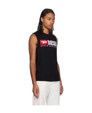 DIESEL® T-isco-div Logo Printed Tank Top