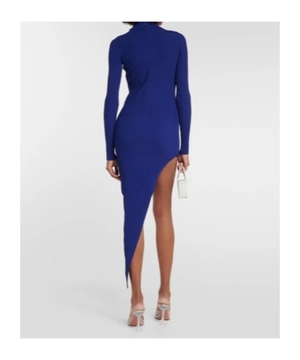 David Koma Cutout Ribbed-knit Minidress