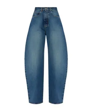 Alaïa High Waist Barrel Leg Jeans