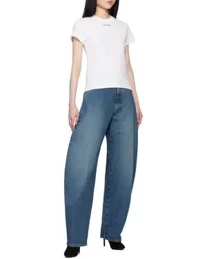 Alaïa High Waist Barrel Leg Jeans