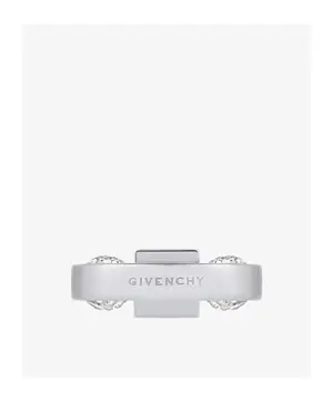 Givenchy 4g Ring In Metal With Crystals