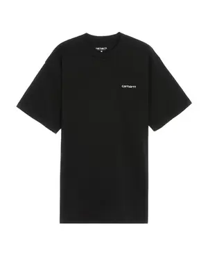 Carhartt Work In Progress Script Logo Embroidered T-shirt - Black