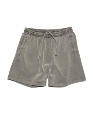 Acne Studios Faded Effect Cotton Shorts - Gray