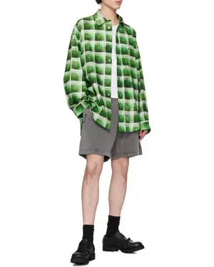 Acne Studios Faded Effect Cotton Shorts