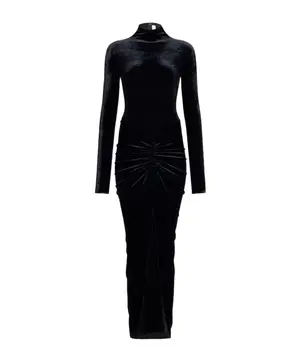 Alaïa Draped Velvet Dress