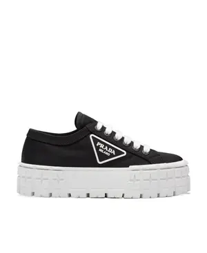 Prada Double Wheel Thick-soled Nylon Gabardine Trainers