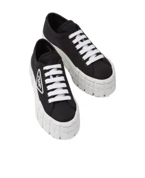 Prada Double Wheel Thick-soled Nylon Gabardine Trainers