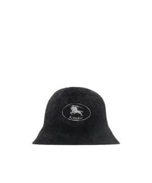 Burberry Knight Stamp Faux Fur Bucket Hat