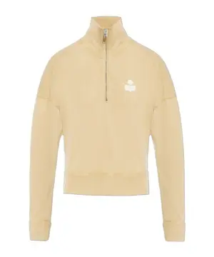 Isabel Marant Étoile Ross Half-zip Sweatshirt - Nude