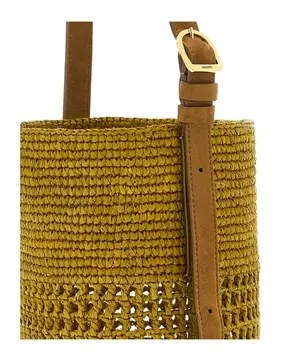 Khaite Billie Woven Small Bucket Bag
