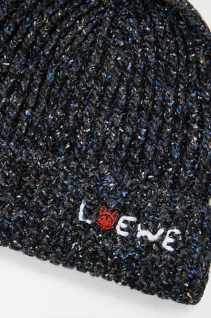 Loewe Wool, Silk And Alpaca Blend Knitted Beanie