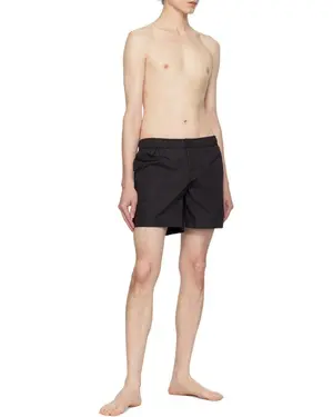 Moncler Elastic Waist Swimming Trunks - Black