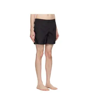 Moncler Elastic Waist Swimming Trunks - Black